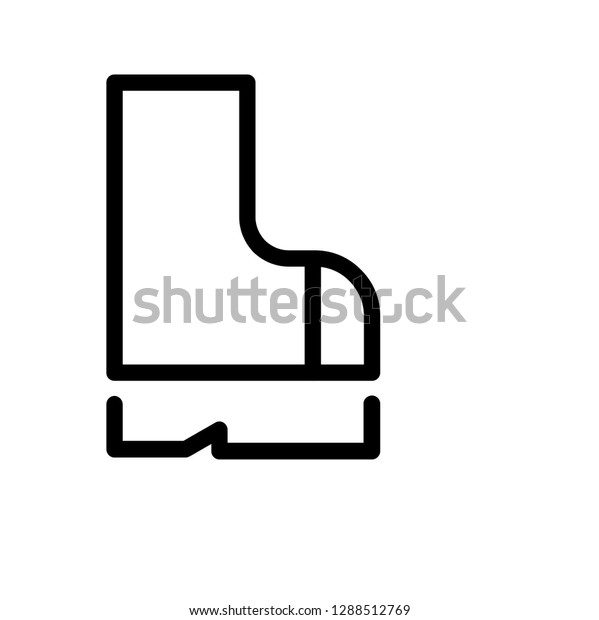 Boot Outline Vector Isolated Illustration Editable Stock Vector ...