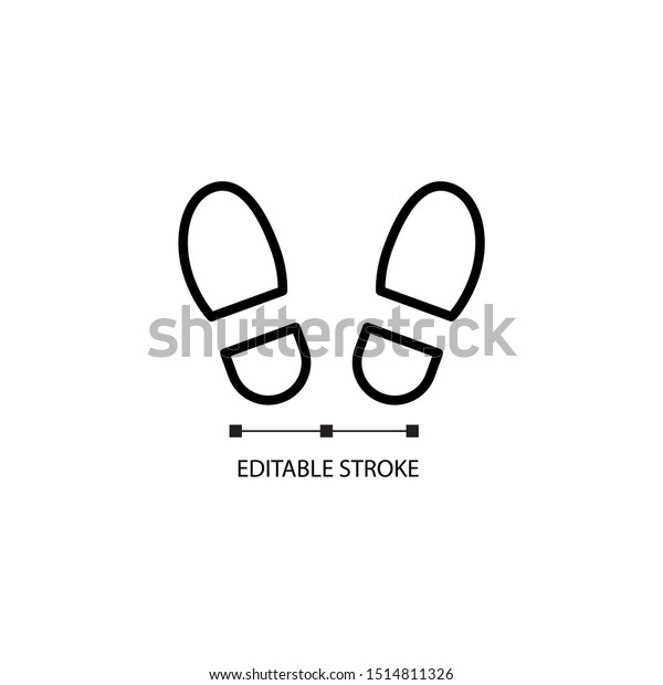 Boot Print Icon Symbol Template Stock Vector (Royalty Free) 1514811326 ...