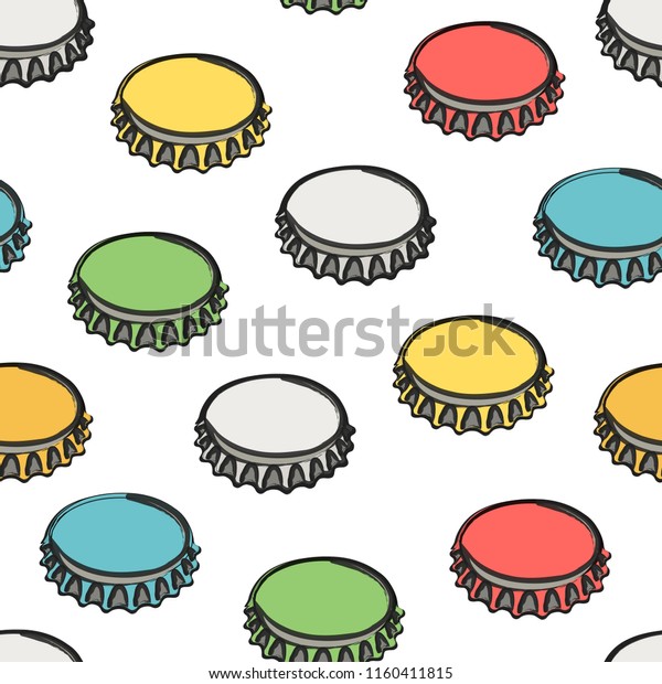 Bootle Cap Colorful Stock Vector (Royalty Free) 1160411815 | Shutterstock