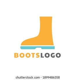Boots Logo Design Vector Illustration Stock Vector (Royalty Free ...