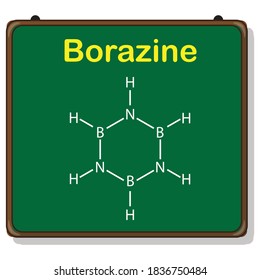 Borazine Structure On White Background Stock Vector (Royalty Free ...