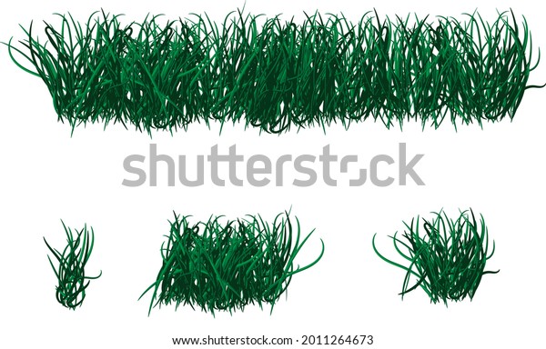 Borde De Grama Hierva Vectorial Stock Vector (Royalty Free) 2011264673 ...