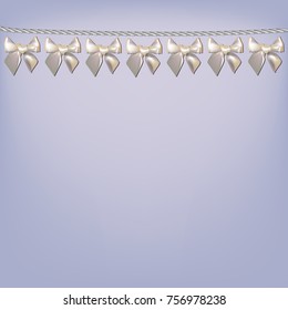 Border Bows On Blue Background Vector Stock Vector (Royalty Free ...