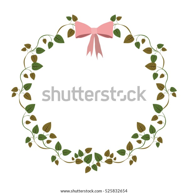Border Creepers Pink Bow Stock Vector (Royalty Free) 525832654