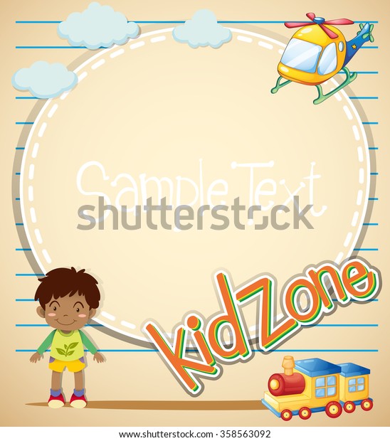 Border Design Boy Toys Illustration Stock Vector (Royalty Free ...
