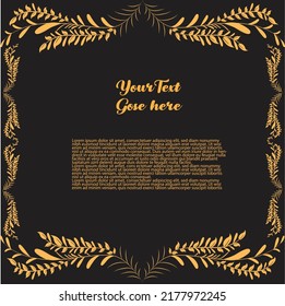 Border Design Element Invitation Card Wish Stock Vector (Royalty Free ...