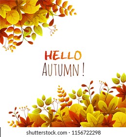Border Frame Autumn Leaves Leaves Red 库存矢量图（免版税）1156722298 | Shutterstock