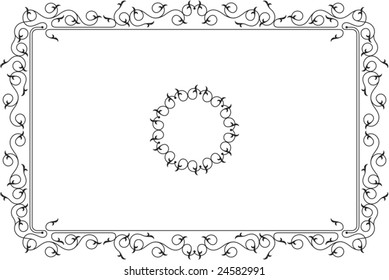 Frame Border Design Vector Art: เวกเตอร์สต็อก (ปลอดค่าลิขสิทธิ์ ...
