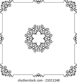 Border Frame Center Piece Designs Stock Vector (Royalty Free) 21011248 ...