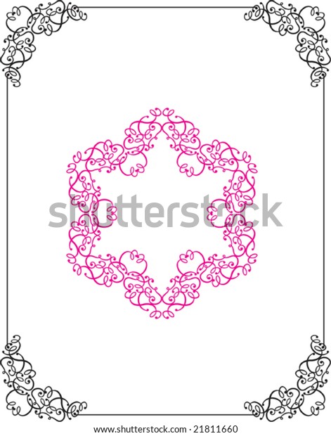 Border Frame Center Piece Designs Stock Vector (Royalty Free) 21811660 ...