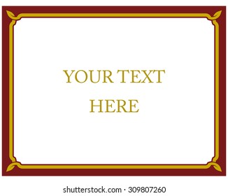 Border Frame Deco Plaque Vector Art Stock Vector (Royalty Free ...