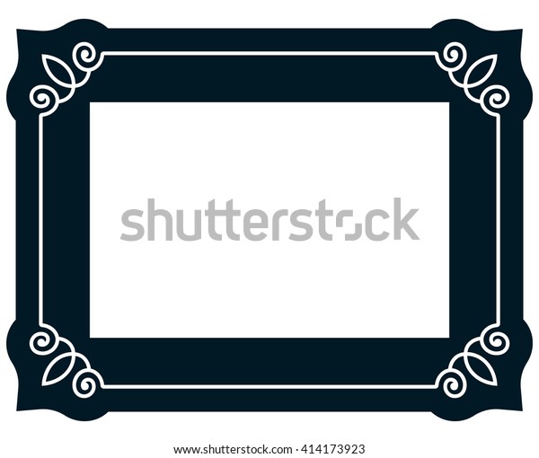 Border Frame Molding Line Deco Vector Stock Vector (Royalty Free ...