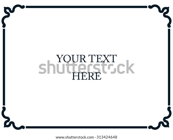 Border Frame Plaque Deco Banner Vector Stock Vector (Royalty Free ...