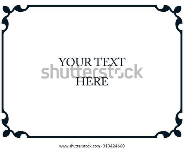 Border Frame Plaque Deco Banner Vector Stock Vector (Royalty Free ...