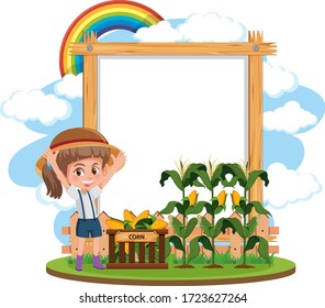 Border Frame Template Gardening Theme Background Stock Vector (Royalty ...