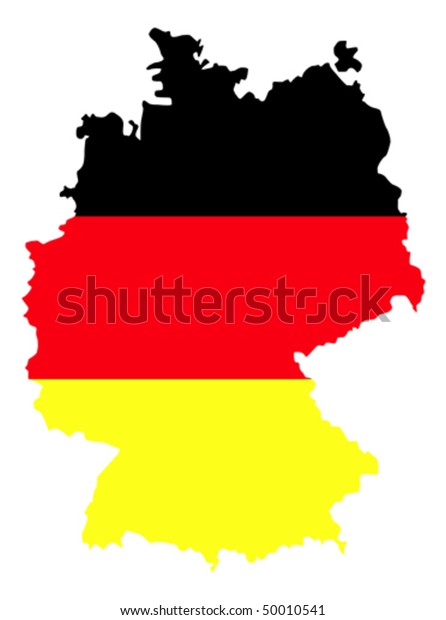 Border Line Country Germany Filled Flag Stock Vector (Royalty Free ...