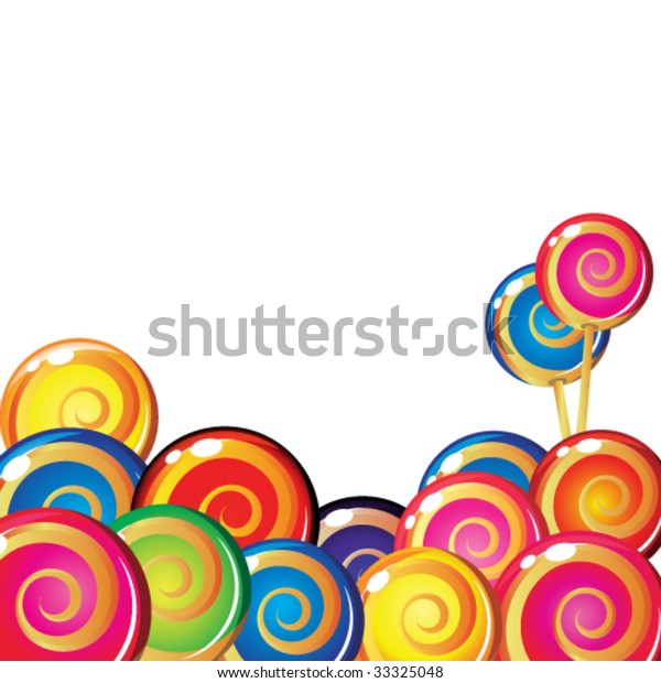 Border Lollipop Stock Vector (Royalty Free) 33325048 | Shutterstock