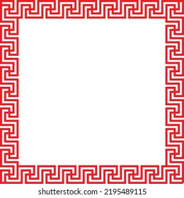 Border Manji Asian Style Square Vector Stock Vector (Royalty Free ...