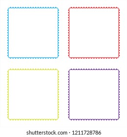 Border Photo Frame Design Stock Vector (Royalty Free) 1211728786 ...