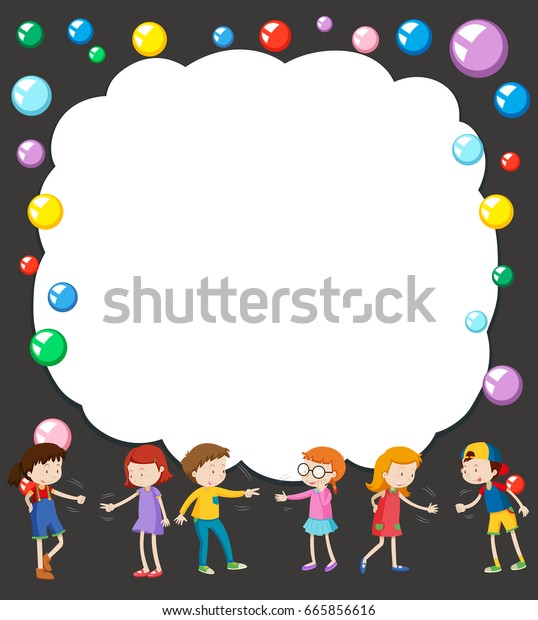 Border Template Kids Background Illustration Stock Vector (Royalty Free ...