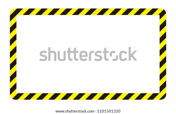 Border Yellow Black Color Stock Vector (Royalty Free) 1101501320 ...
