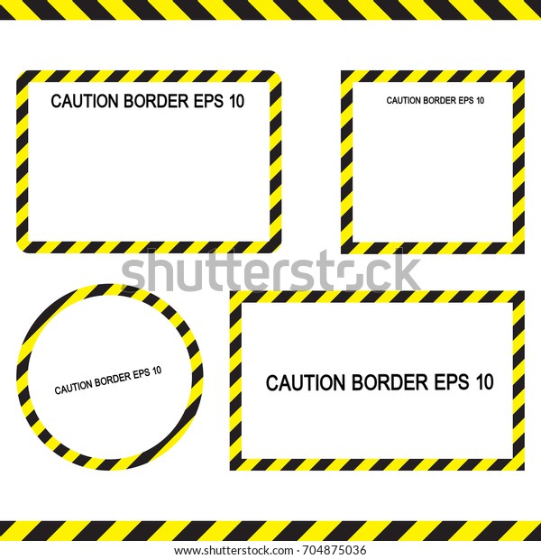 Border Yellow Black Color Stock Vector (Royalty Free) 704875036 ...