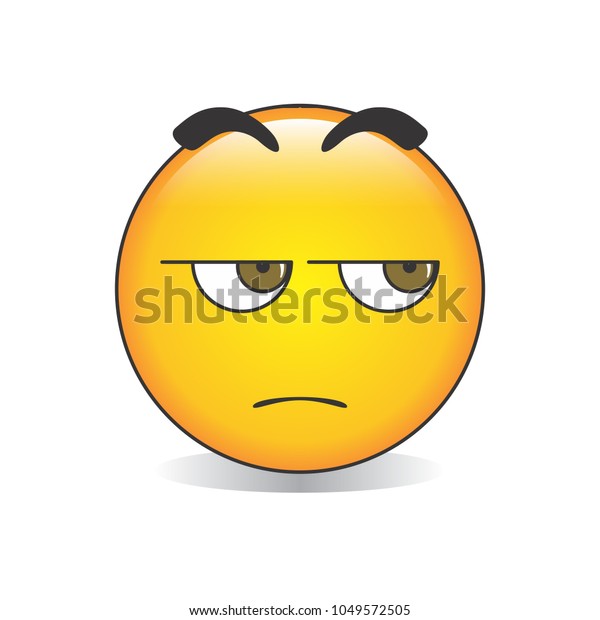 Bored Face Emoji Vector: เวกเตอร์สต็อก (ปลอดค่าลิขสิทธิ์) 1049572505 ...