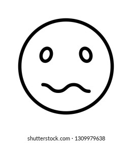 Bored Face Vector Illustration Line Design Stock Vector (Royalty Free ...
