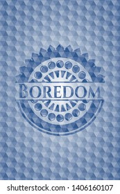 Boredom Blue Hexagon Badge Vector Illustration Stock Vector (Royalty ...