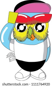 Boring Owl Glass Stock Vector (Royalty Free) 1111764920 | Shutterstock