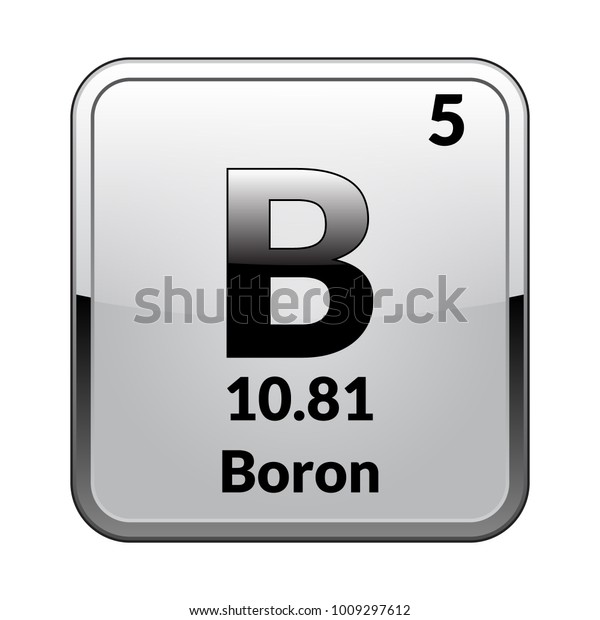 Boron Symbolchemical Element Periodic Table On Stock Vector (Royalty ...