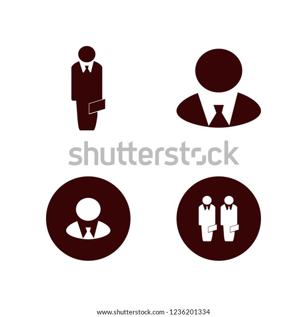 Boss Icon Boss Vector Icons Set Stock Vector (Royalty Free) 1236201334