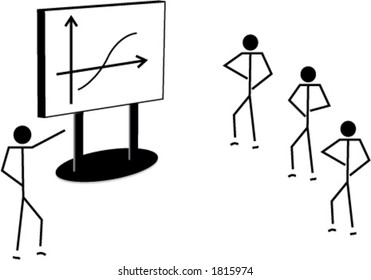Boss Show Graph White Board Stock Vector (Royalty Free) 1815974