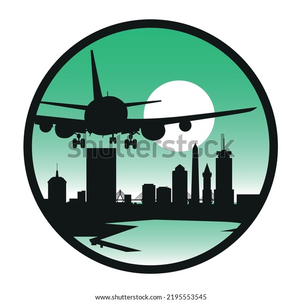 Boston Connecticut Skyline Vector Illustration Stock Vector (Royalty ...