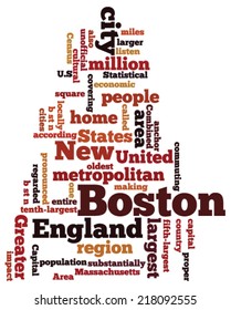 Boston Word Clouds Concept Boston Word Stock Vector (Royalty Free ...