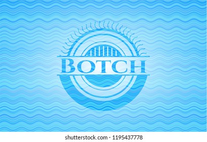 Botch Water Wave Representation Badge Background Stock Vector (Royalty ...