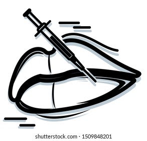 397 Botox lips Stock Vectors, Images & Vector Art | Shutterstock