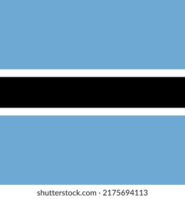 Botswana Flag Official Colors Vector Illustration Stock Vector (Royalty ...