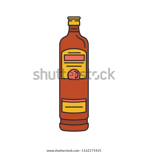 Bottle Jenever Icon Cartoon Bottle Jenever Stock Vector (Royalty Free ...
