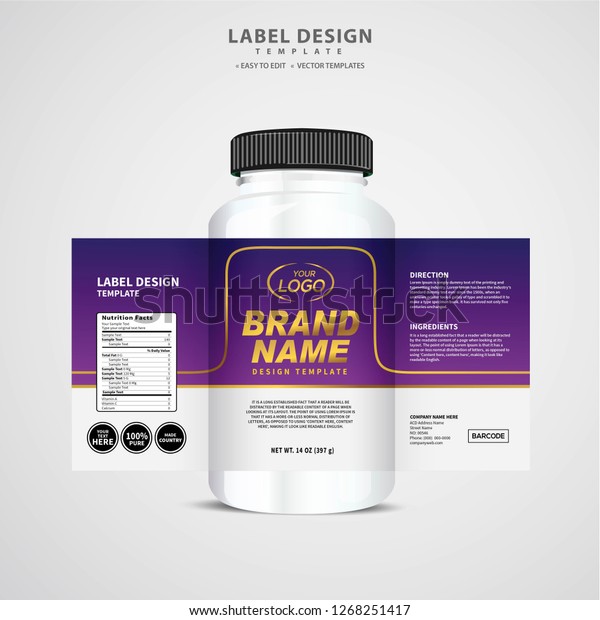 Bottle label, Package template design, Label design, mock up design ...