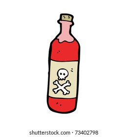 Cartoon Poison Bottle Stock Vector (Royalty Free) 221813533