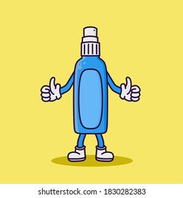 Funny White Cartoon Robot Mascot Set Stock Vector (Royalty Free) 1867433173