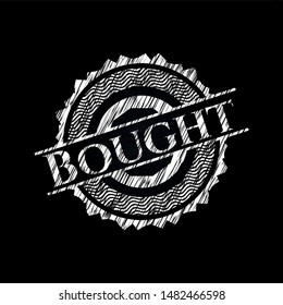 Bought Written On Blackboard Vector Illustration Stock Vector (Royalty ...