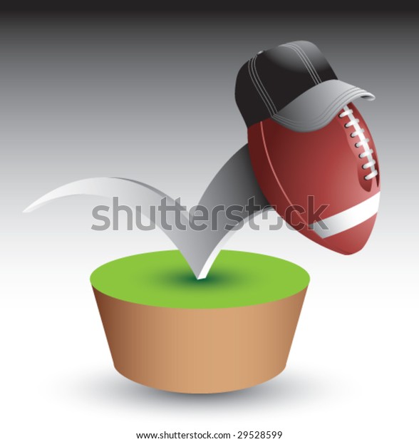 Bouncing Cartoon Football Referee On Green Stock Vector (Royalty Free ...
