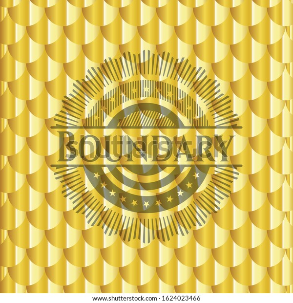 Boundary Golden Badge Scales Pattern Vector Stock Vector (Royalty Free ...