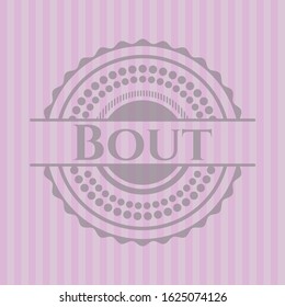 Bout Realistic Pink Emblem Vector Illustration Stock Vector (Royalty ...