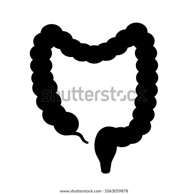 Bowels Vector Icon Isolated On White Stock Vector (Royalty Free ...