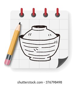 Bowl Doodle Stock Vector (Royalty Free) 376798498 | Shutterstock