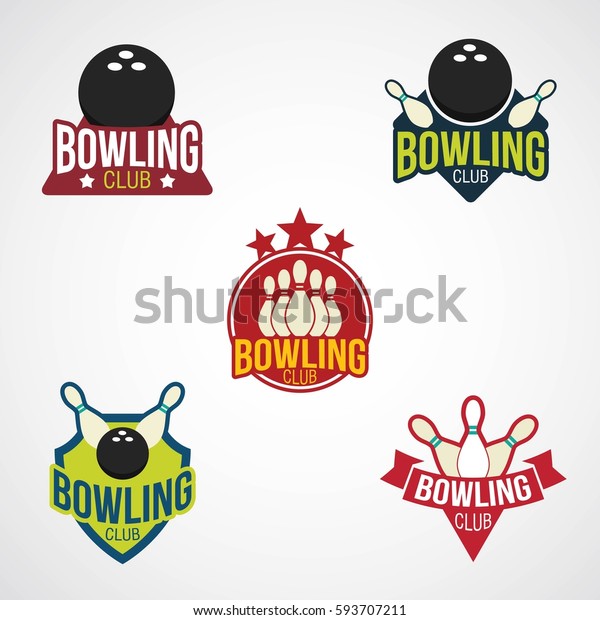 Bowling Club Logo Design Vector: เวกเตอร์สต็อก (ปลอดค่าลิขสิทธิ์ ...