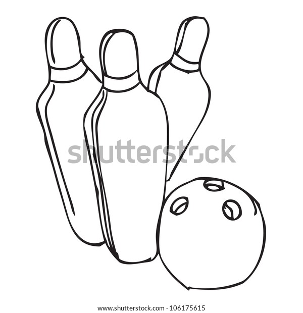 Bowling Cones Stock Vector (Royalty Free) 106175615 | Shutterstock